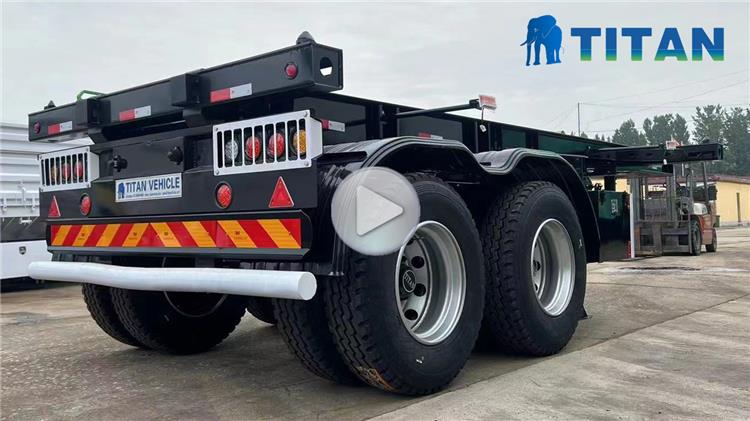 2 Axle 20ft Container Chassis Trailer for Sale In Dominica