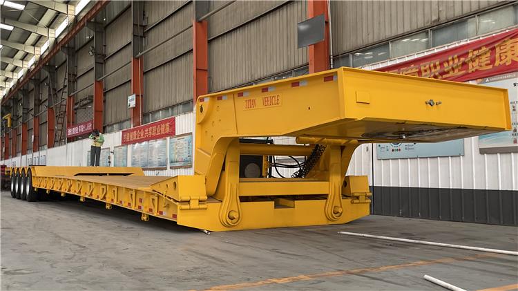 4 Line 8 Axle 150 Ton Detachable Gooseneck Lowboy Trailer for Sale In ...