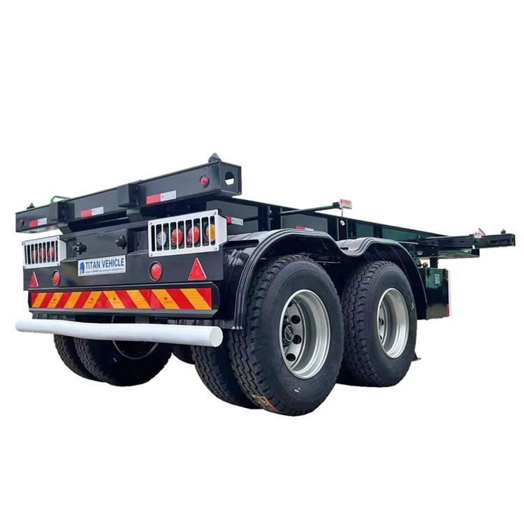 2 Axle 20ft Container Chassis Trailer for Sale In Dominica